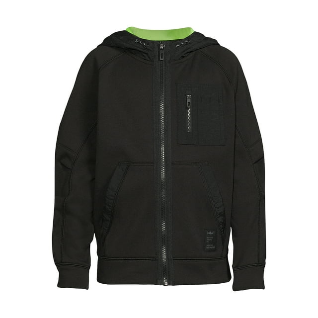 Athletic Works Boys Tech Fleece Zip Jacket, Sizes 4-18 & Husky ...