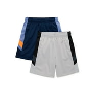 Athletic Works Boy's Performance Shorts, 2-Pack, Sizes 4-18 & Husky ...