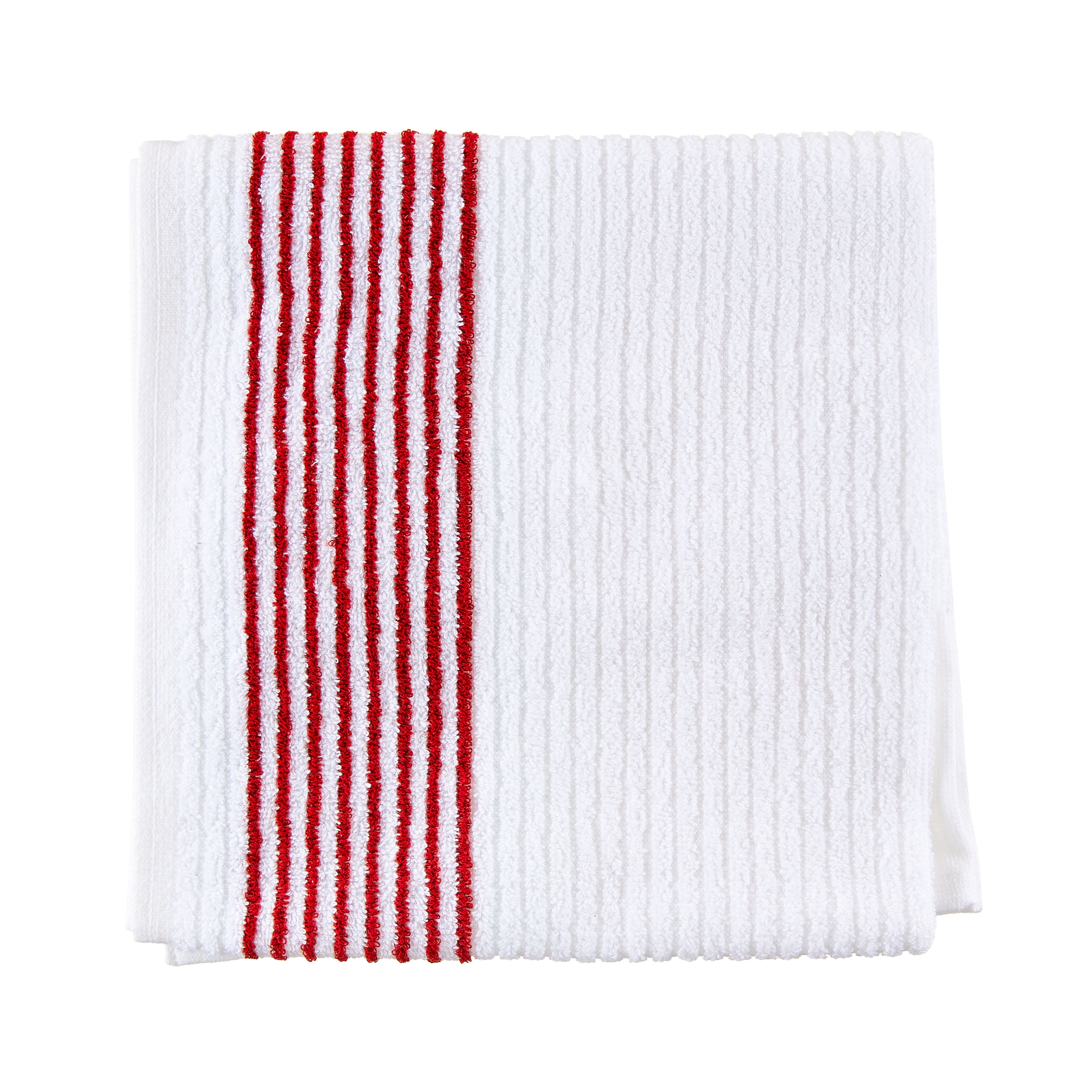 Athletic Works Extra Large Cotton Caddy Golf Towel, White & Red, 22” x ...