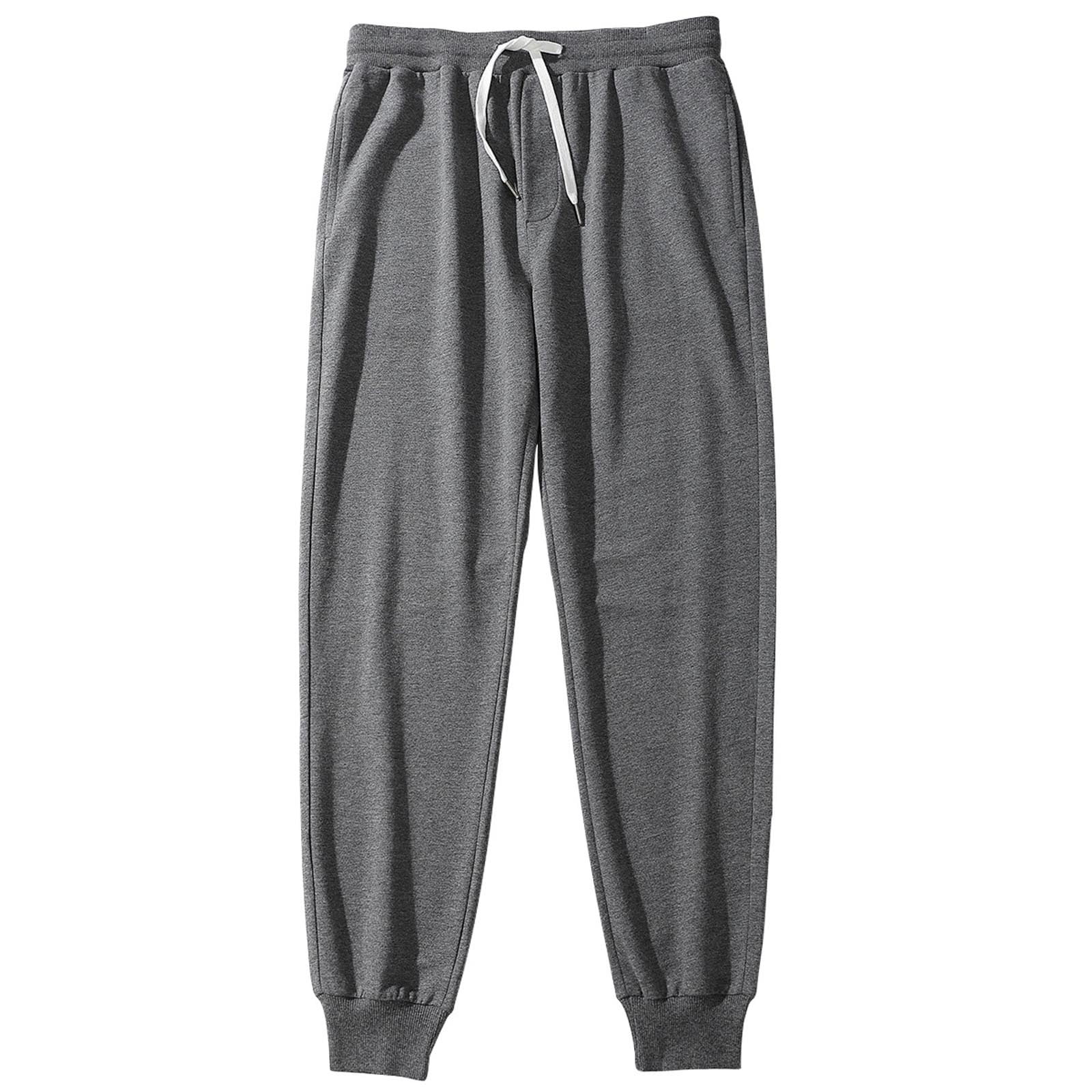 Mens Joggers Clearance Dark Grey Sweatpants Men Open Bottom Sweatpants ...