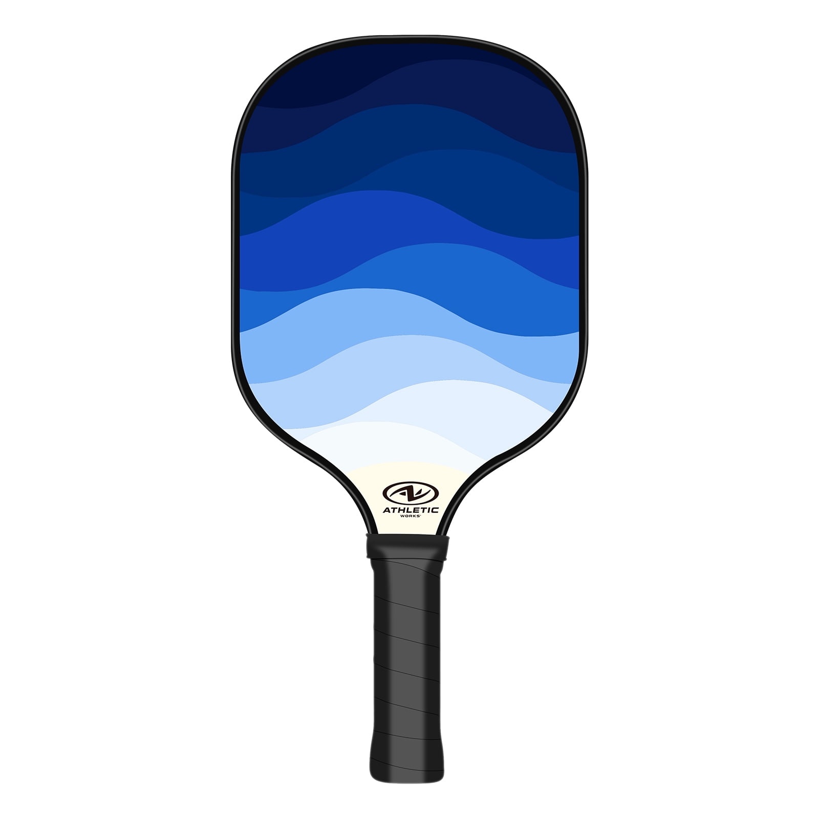 Athletic Works Fiberglass Pickleball Paddle, Blue Wave - Walmart.com