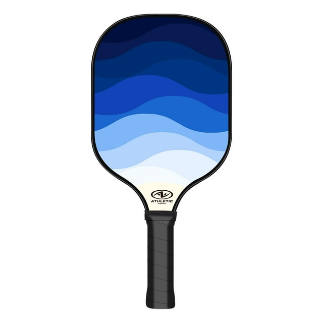 Athletic Works Fiberglass Pickleball Paddle, Blue Wave - Walmart.com