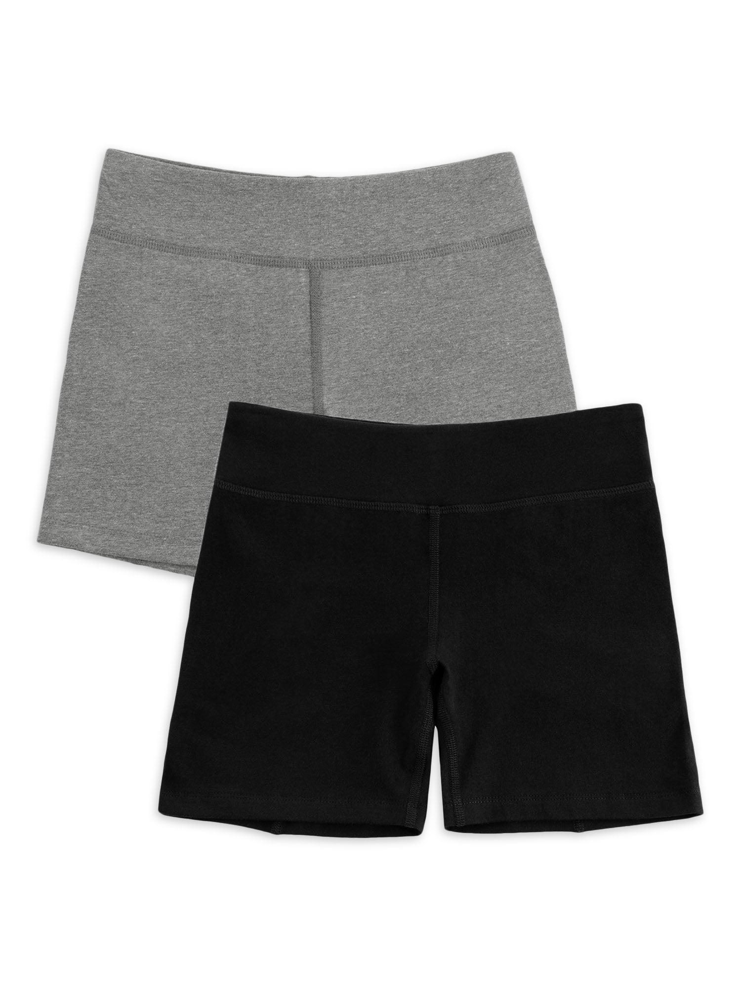 Athletic Works Girl's Active Bike Short, 2-Pack, Sizes 4-18 & Plus ...