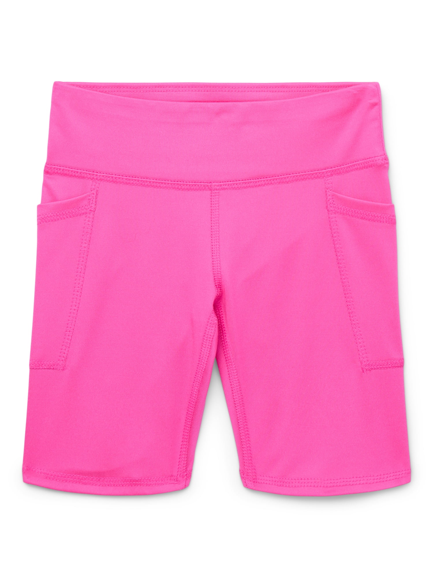 Athletic Works Girl's Active Bike Shorts Sizes 4-18 Plus Moisture ...