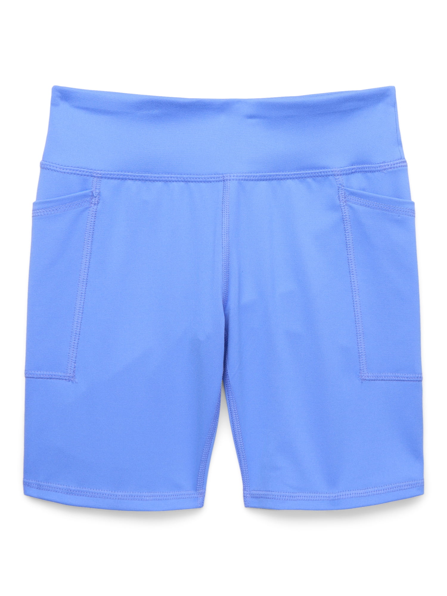 Athletic Works Girl's Active Bike Shorts, Sizes 4-18, Plus, Moisture ...