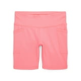 Athletic Works Girls Active Bike Shorts Sizes 4-18 Plus Moisture ...