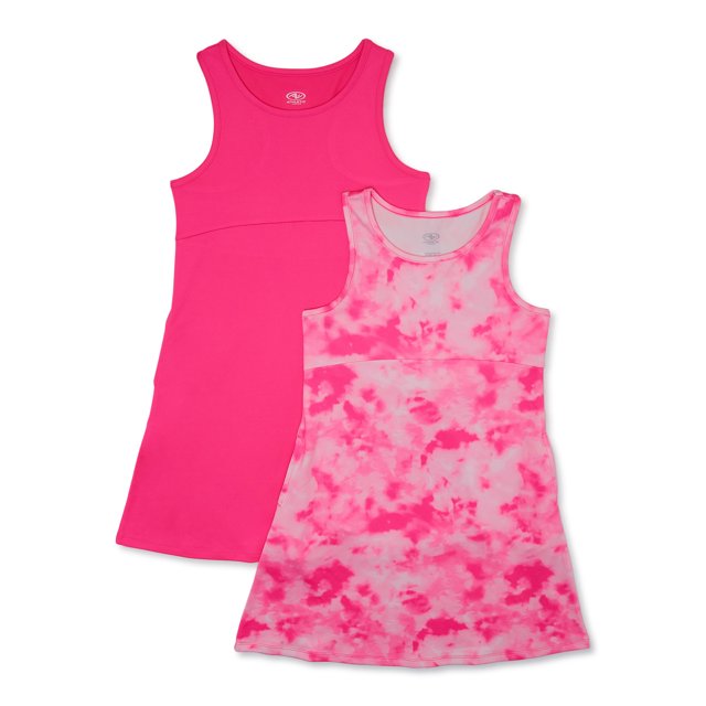 Athletic Works Girl's Active Dress, 2-Pack, Sizes 4-18 & Plus - Walmart.com