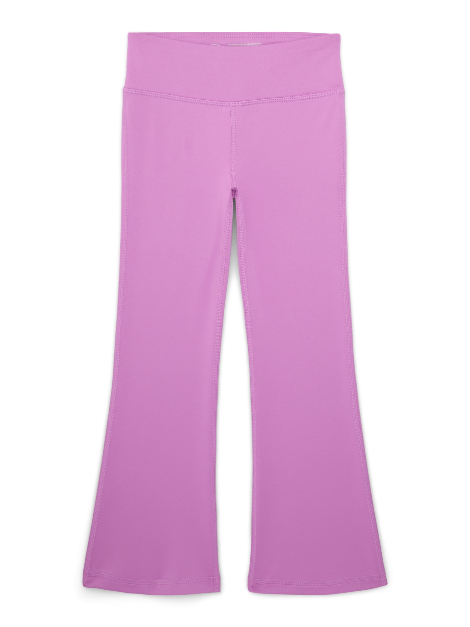 Athletic Works Girls Flare Leggings with UPF 30, Moisture-Wicking, High ...