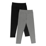 Athletic Works Girl's Active Leggings, 2-Pack, Sizes 4-18 & Plus ...