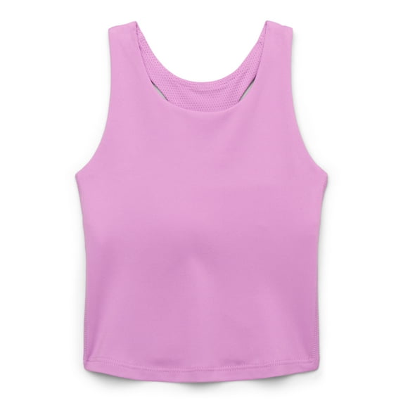 Athletic Works Girl's Longline Sports Bra Top Sizes 4-18 Plus Moisture ...