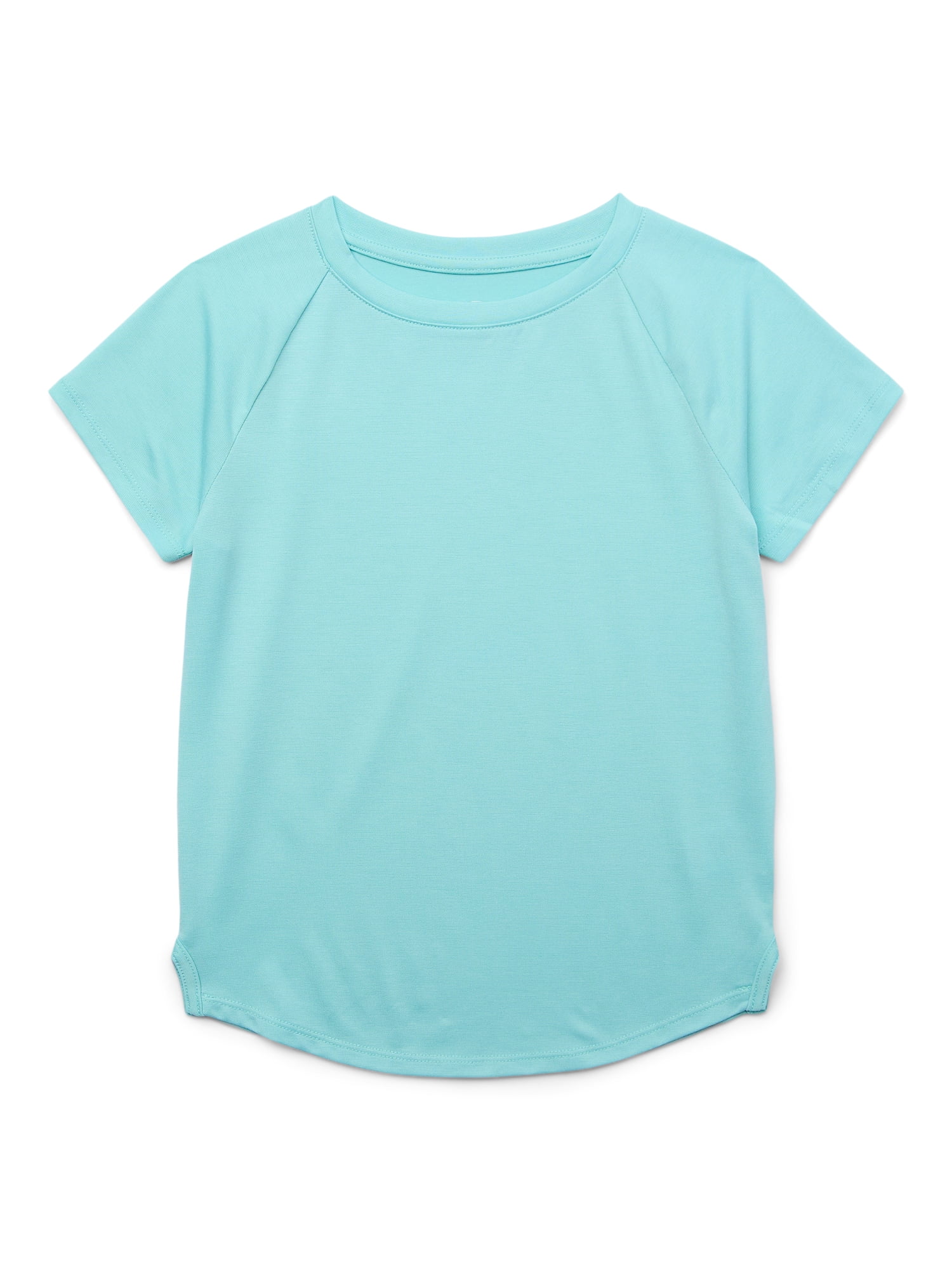 Athletic Works Girl's Active Short Sleeve T-Shirt, Sizes 4-18 & Plus ...