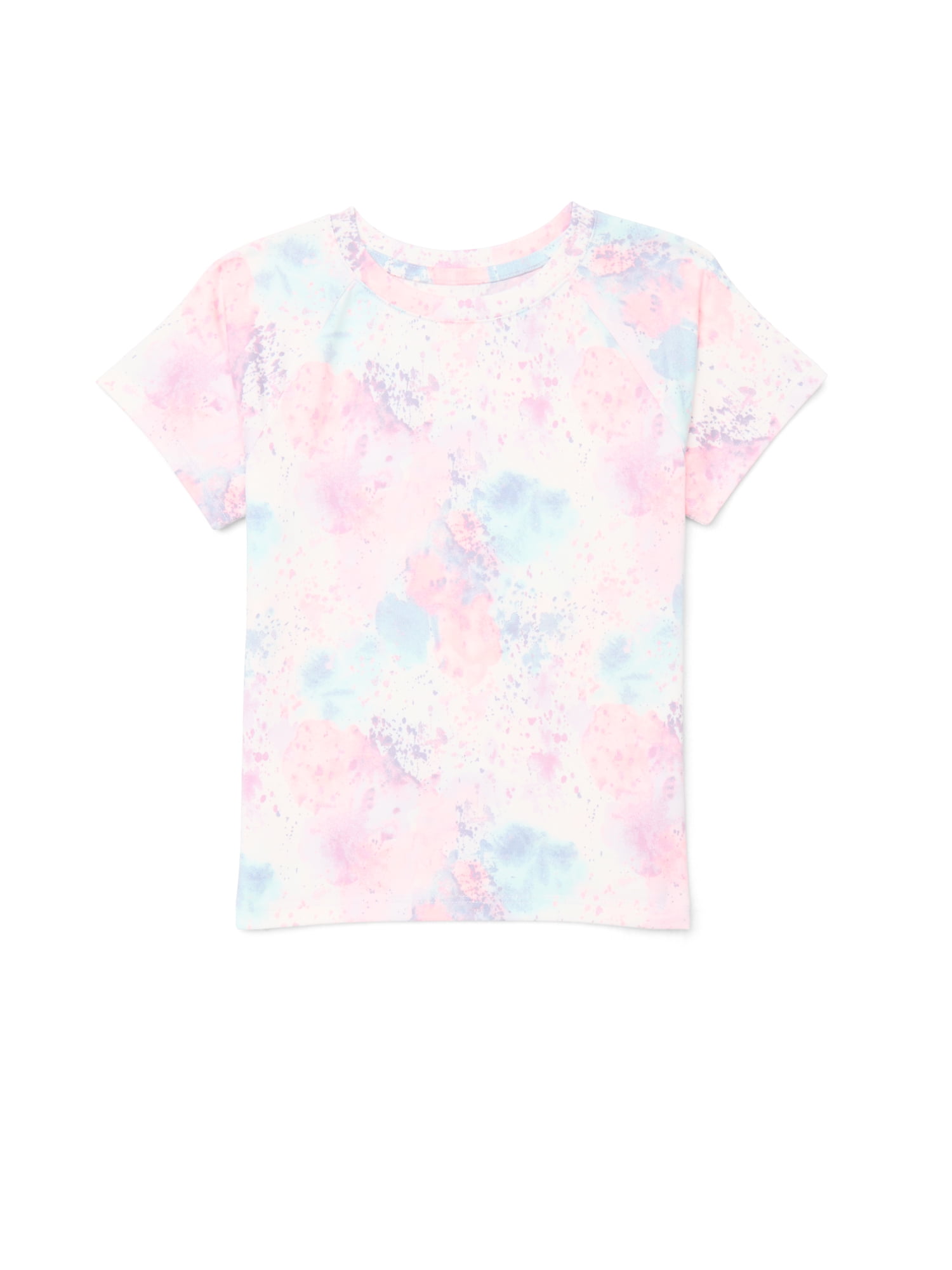 Athletic Works Girls Active Tee with Short Sleeves, Sizes 4-18 & Plus ...