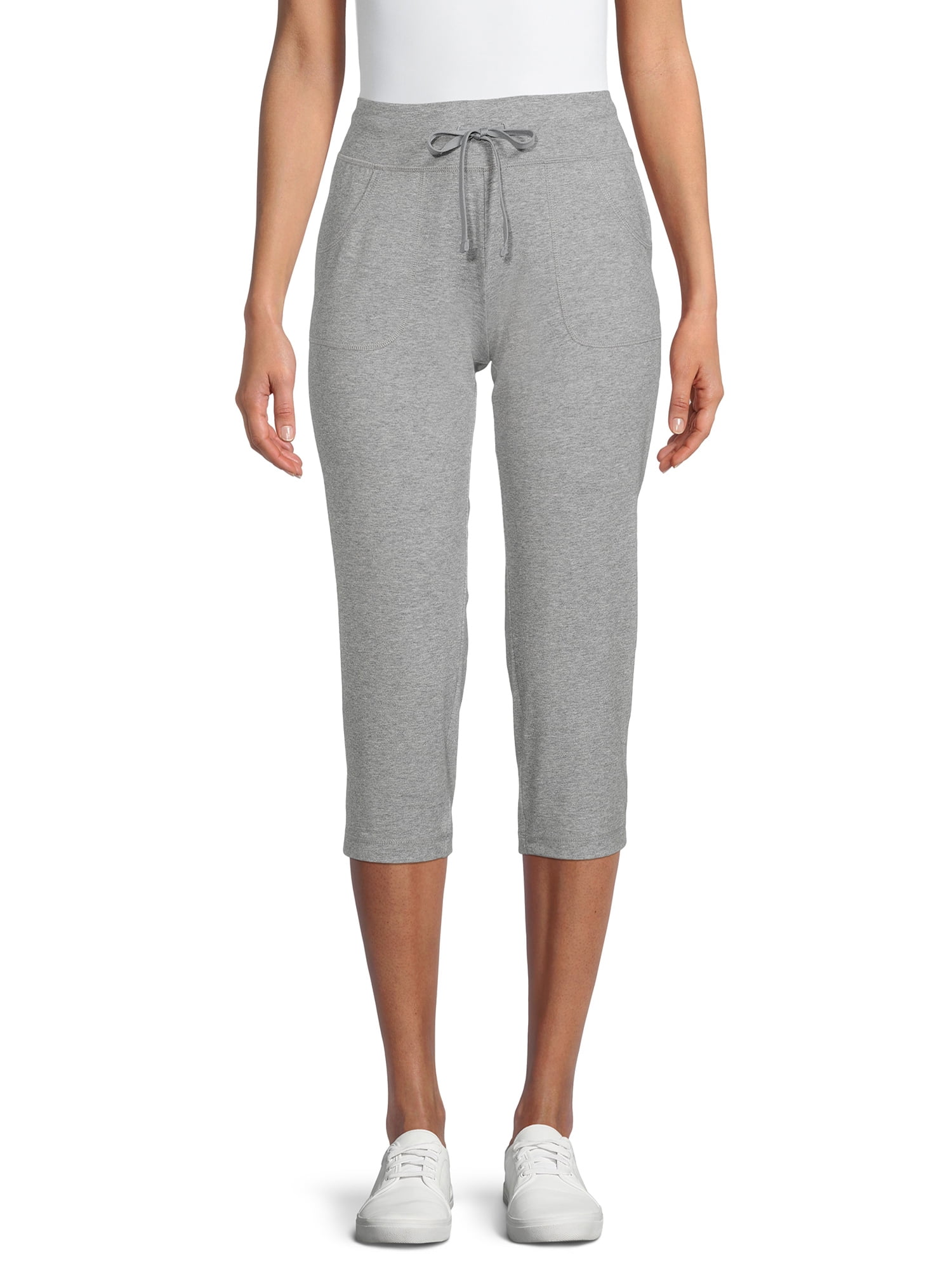 Athletic Works Girl's Athletic Works Athleisure Core Knit Capri Pant ...