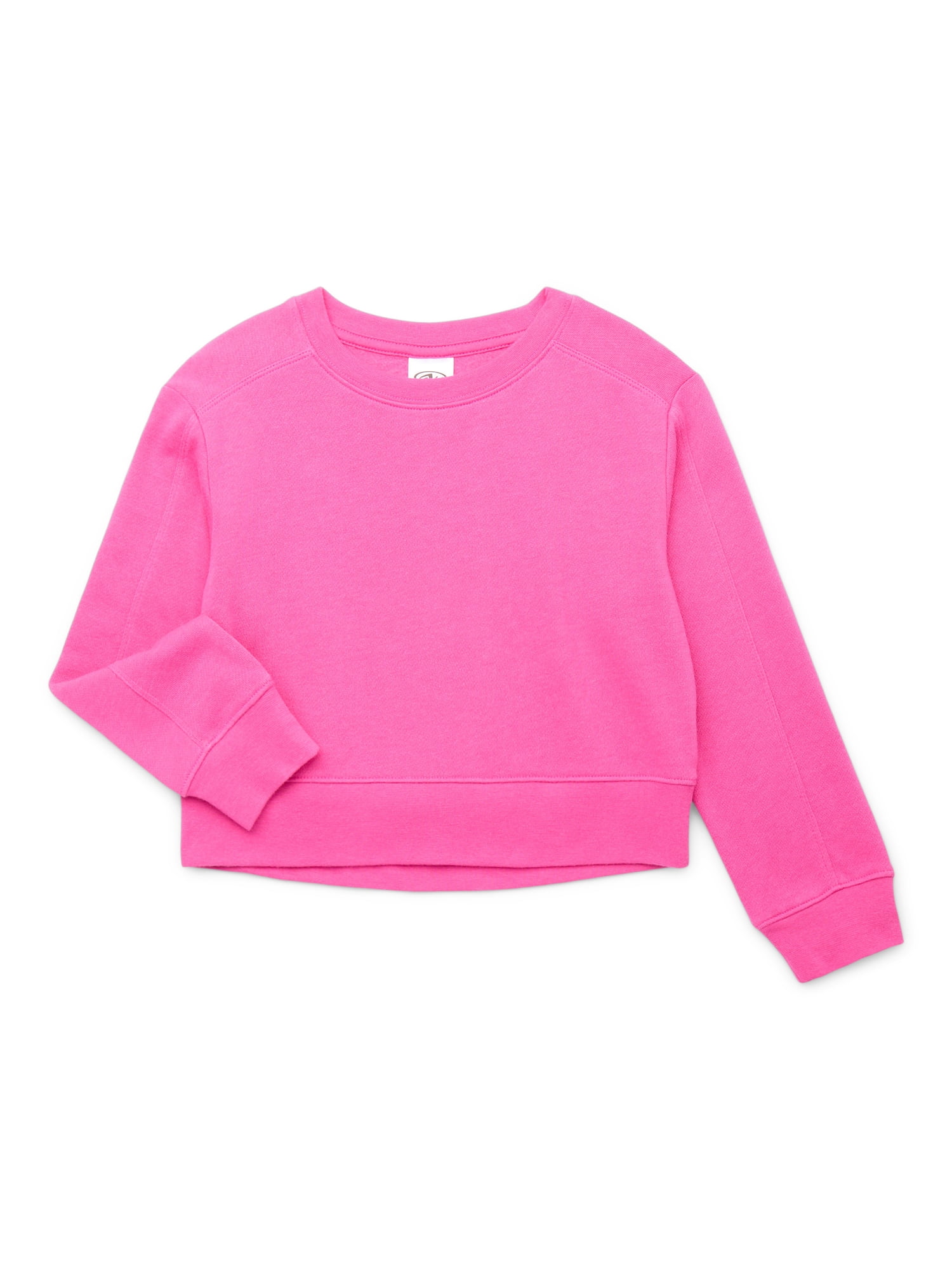 Athletic Works Little and Big Girls Fleece Sweatshirt, Sizes 4-18 ...