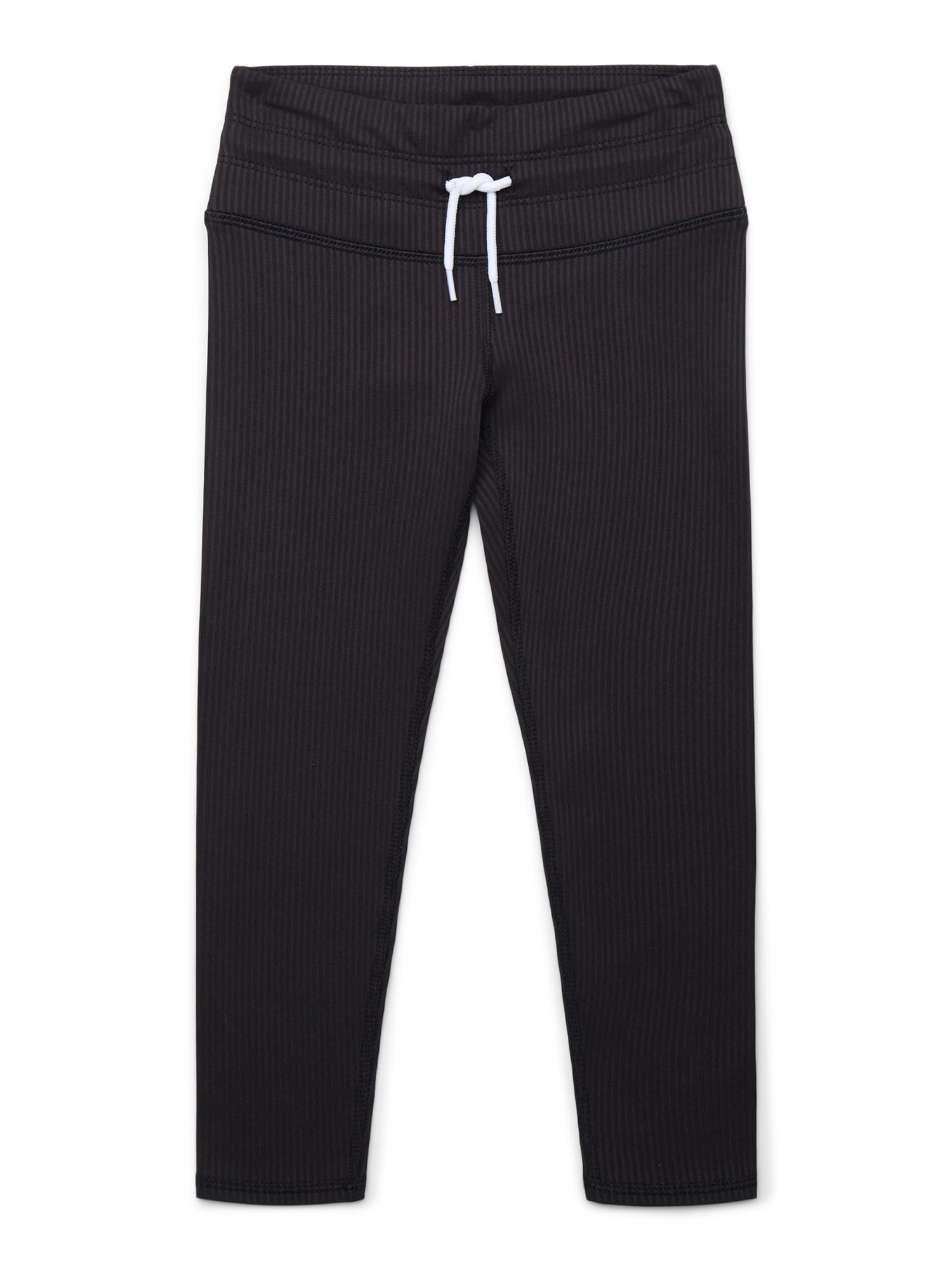 Athletic Works Girls Ribbed Drawstring Leggings, Sizes 4-18 - Walmart.com