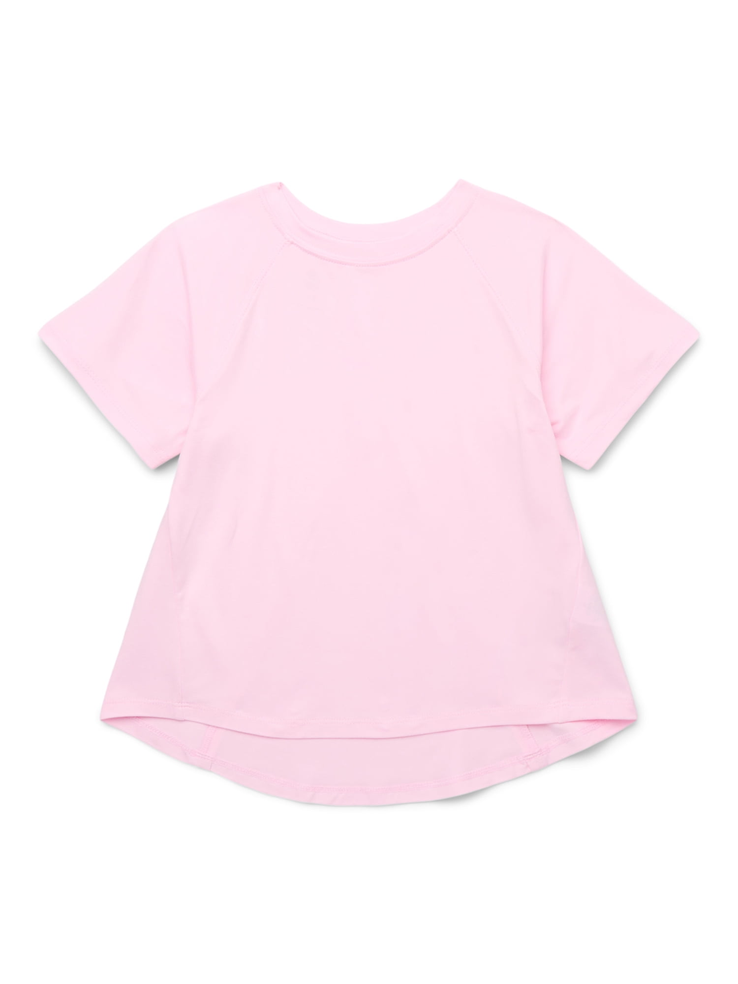 Athletic Works Girls' Active Tee with Short Sleeves, Sizes 4-18 & Plus ...