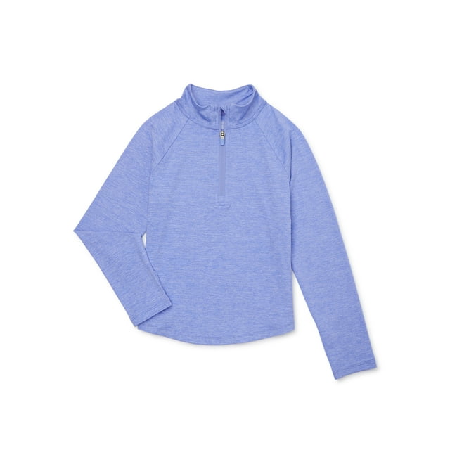 Athletic Works Girls Active Long Sleeve Layering Tee, Sizes 4-18 & Plus ...