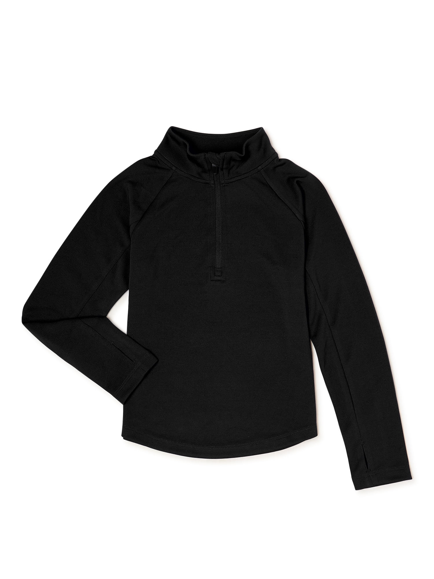 Athletic Works Girls Active Quarter Zip Pullover , Sizes 4-18 & Plus ...