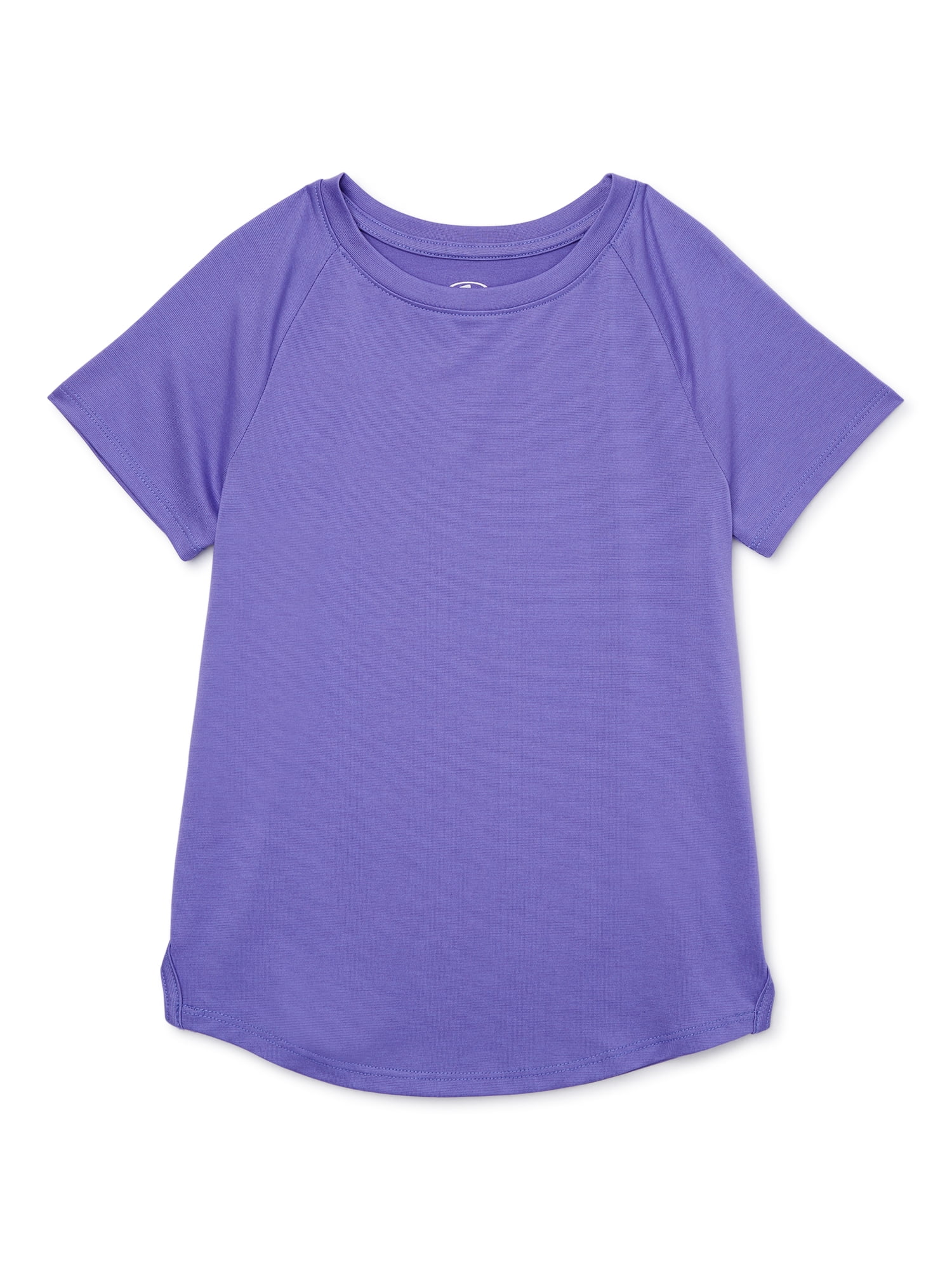 Athletic Works Girl's Active Short Sleeve T-Shirt, Sizes 4-18 & Plus ...