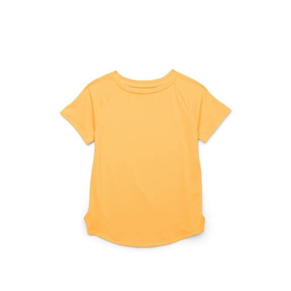 Athletic Works Girls Active Tee with Short Sleeves, Sizes 4-18 & Plus ...
