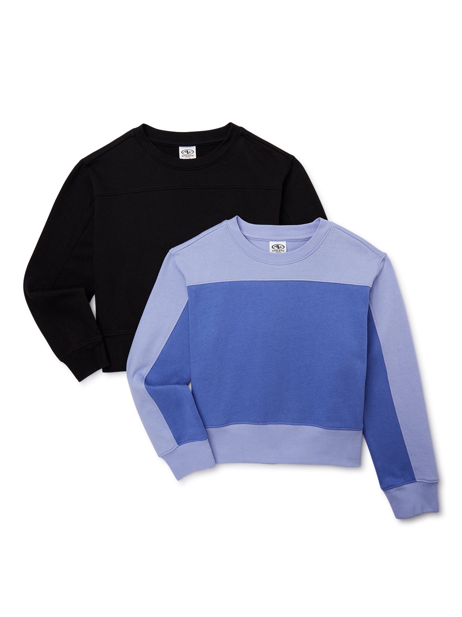 Athletic Works Girls Athletic Color block Sweatshirt - Walmart.com