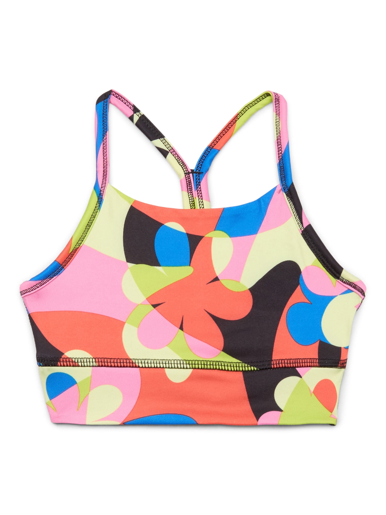 Athletic Works Girl's Reversible Sports Bra, Sizes 4-18 & Plus ...