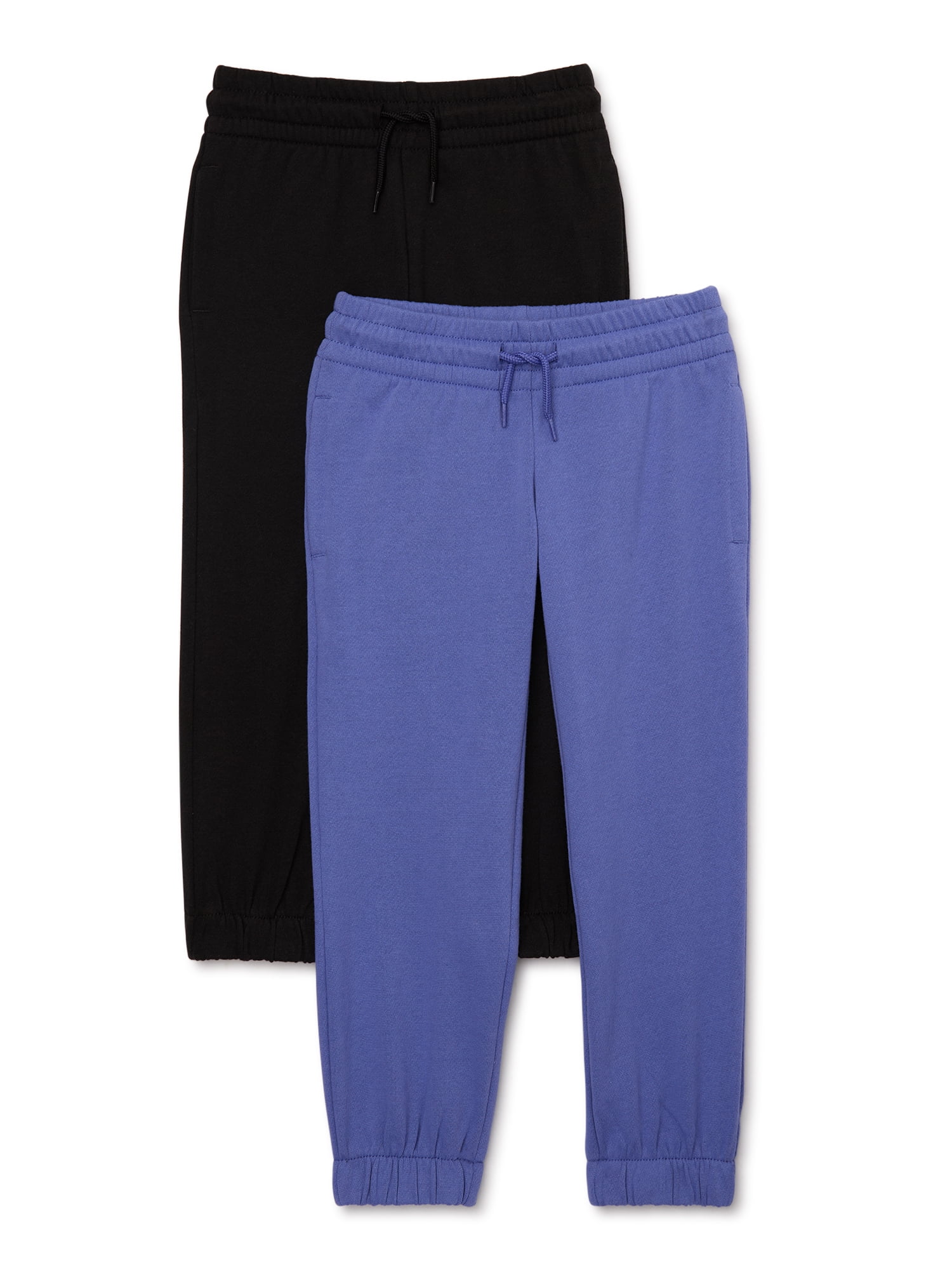 Athletic Works Girls Fleece Jogger Pants Set, 2-Piece, Sizes XS-XXL ...
