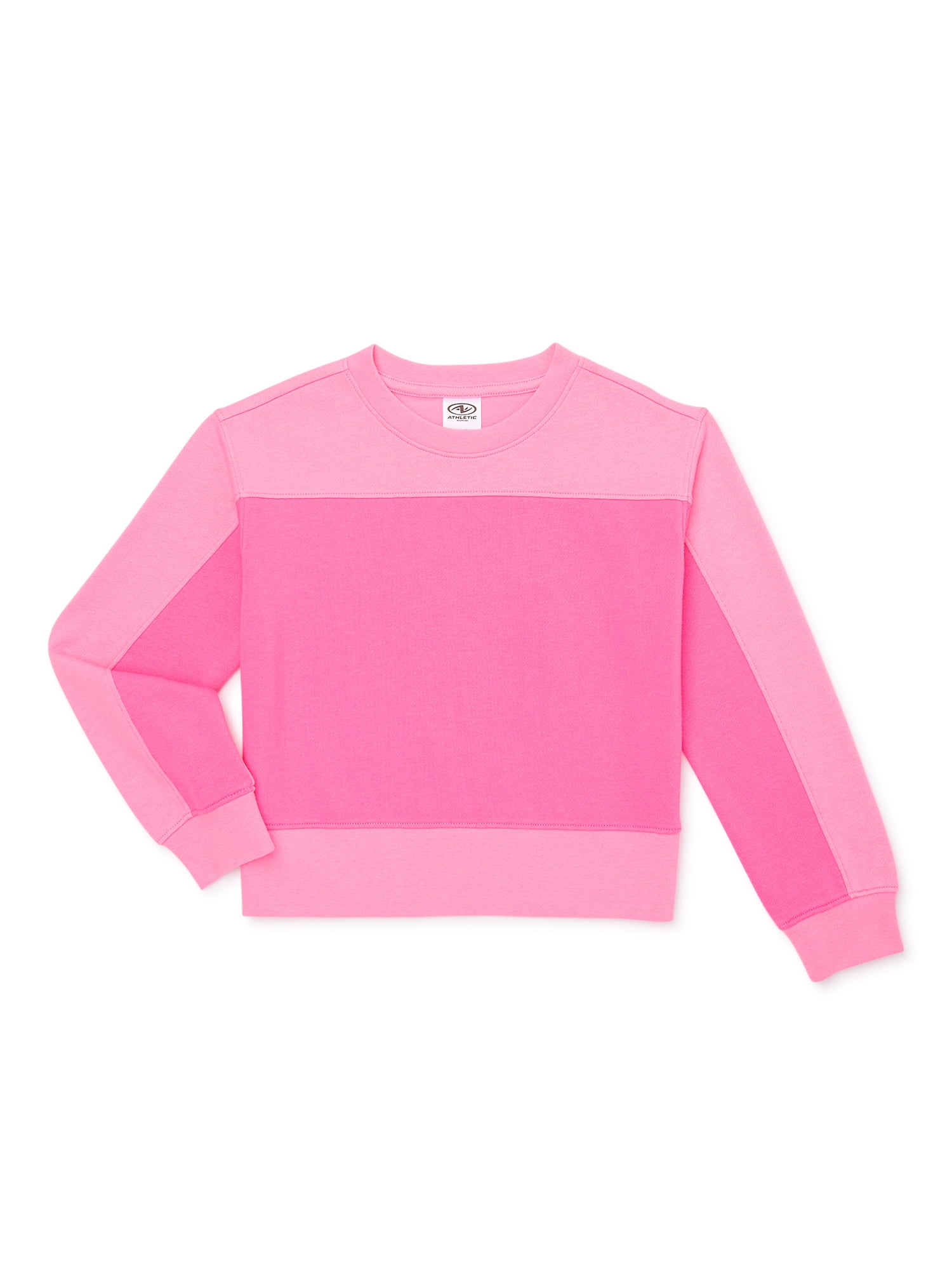 Athletic Works Girls Fleece Sweatshirt, Sizes 4-18 & Plus - Walmart.com