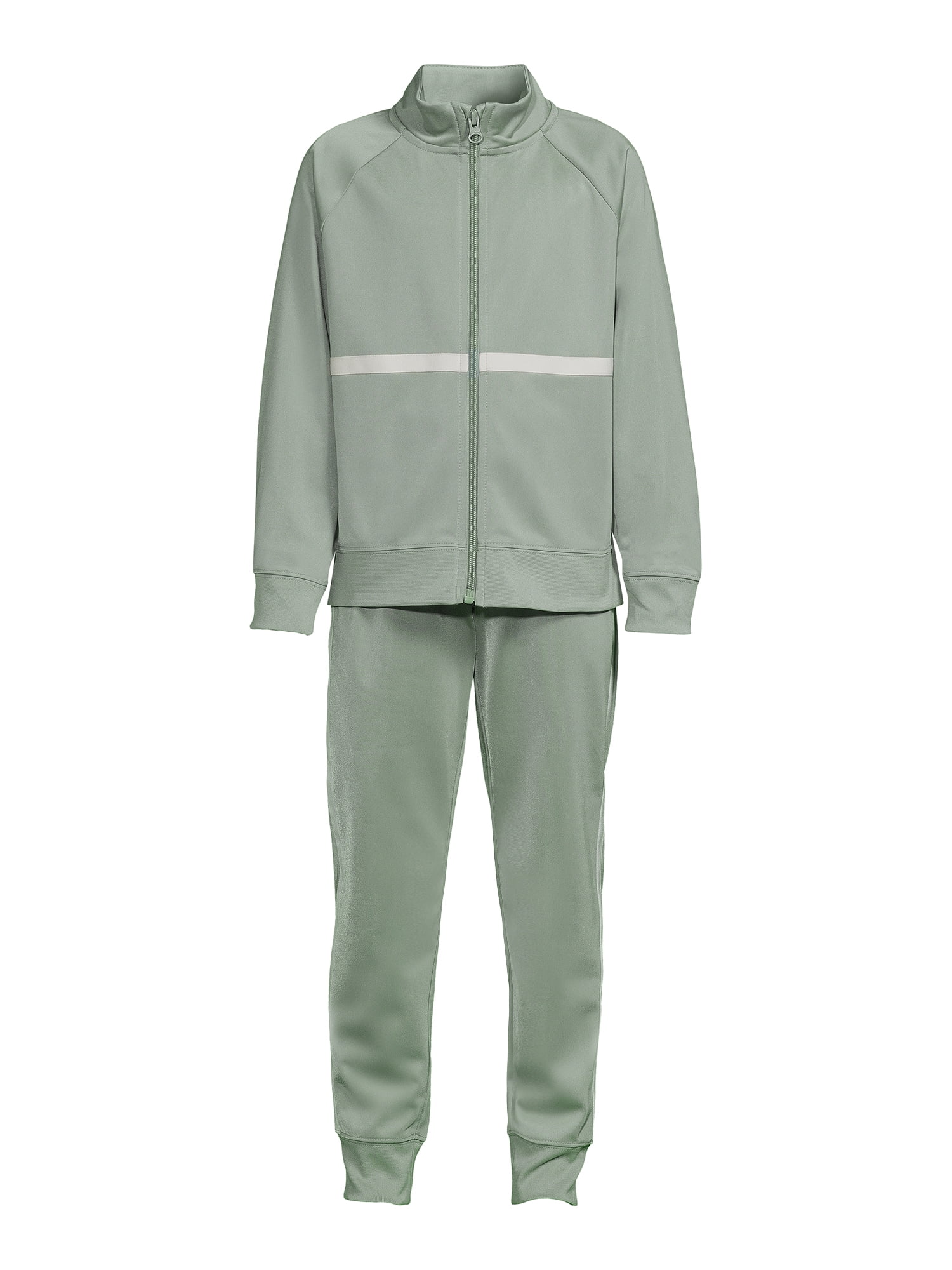 Athletic Works Girls Fleece Tracksuit, 2-Piece, Sizes 4-18 & Plus ...