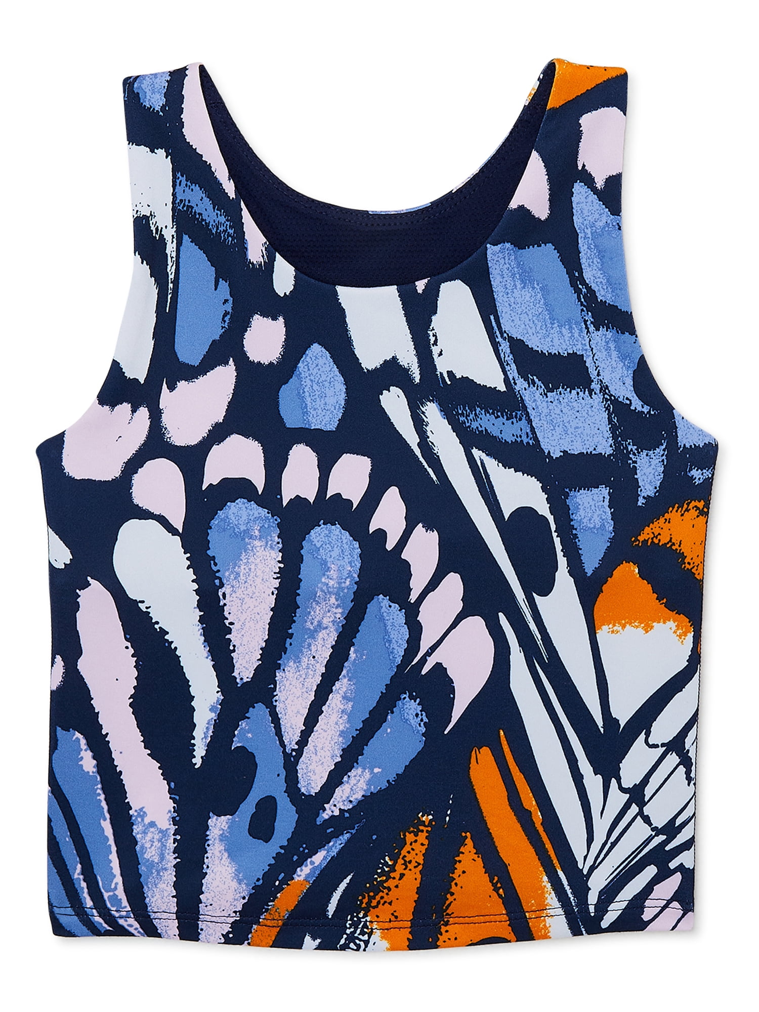 Athletic Works Girls Longline Bra Tank Top, Sizes 4-18 & Plus ...