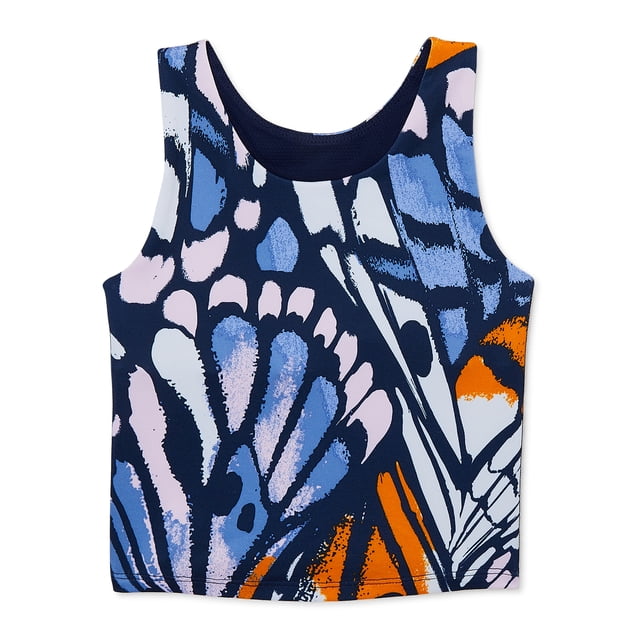 Athletic Works Girls Longline Bra Tank Top, Sizes 4-18 & Plus - Walmart.com