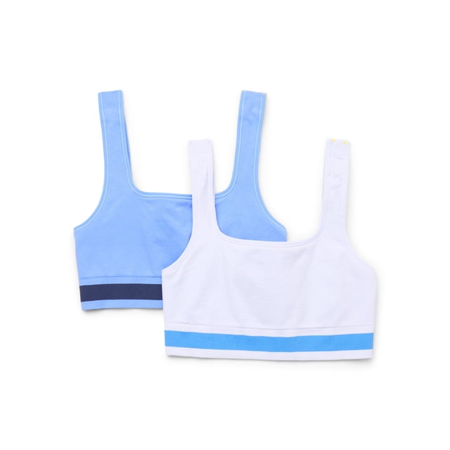 Athletic Works Girls Reversible Seamless Sport Bra, 2-Pack, Sizes XS ...