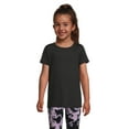 Athletic Works Girls Short Sleeve Active Cutout Tee, Sizes 4-18 & Plus ...