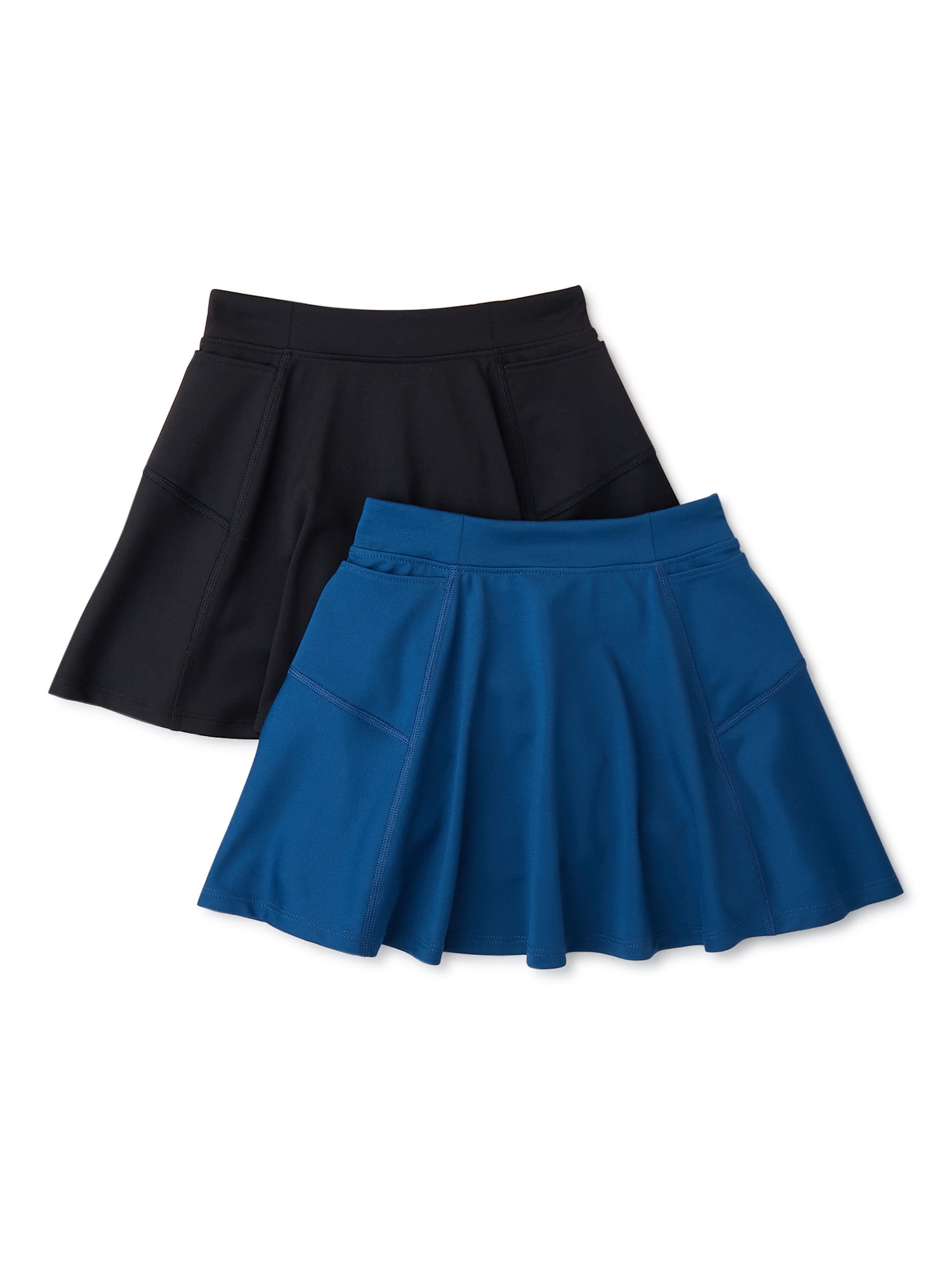 Athletic Works Girls Skort, 2-Pack, Sizes 4-18 & Plus - Walmart.com