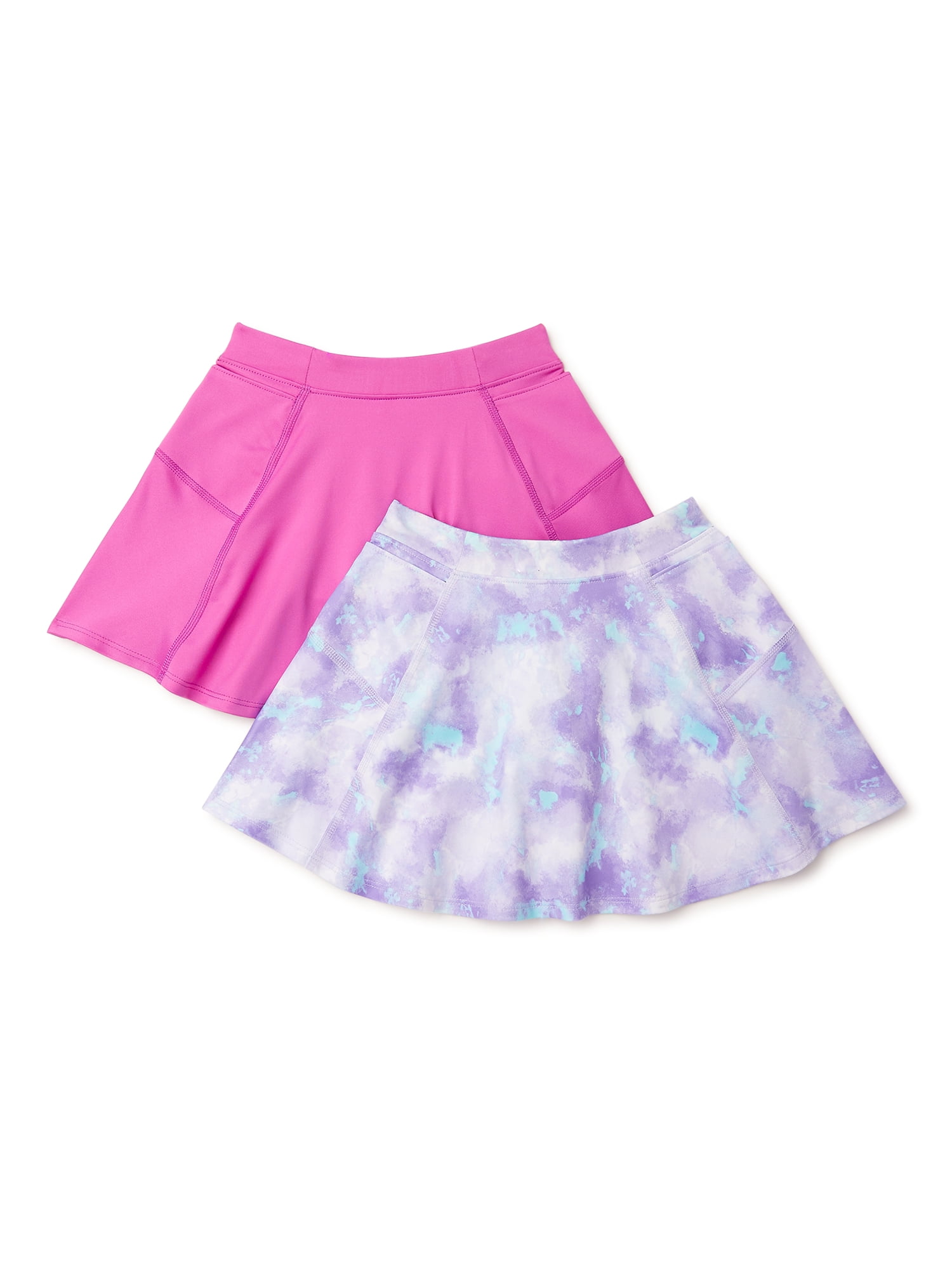 Athletic Works Girls Skort, 2-Pack, Sizes 4-18 & Plus - Walmart.com