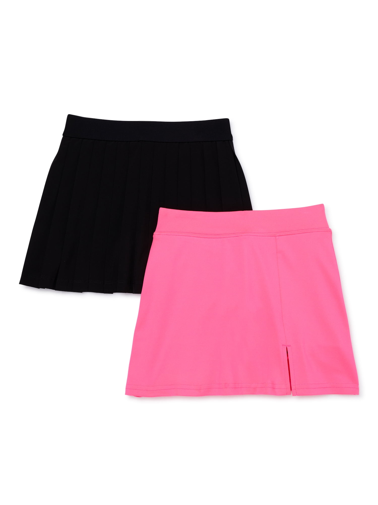 Athletic Works Girls Skort Set, 2-Pack, Sizes 4-18 & Plus - Walmart.com
