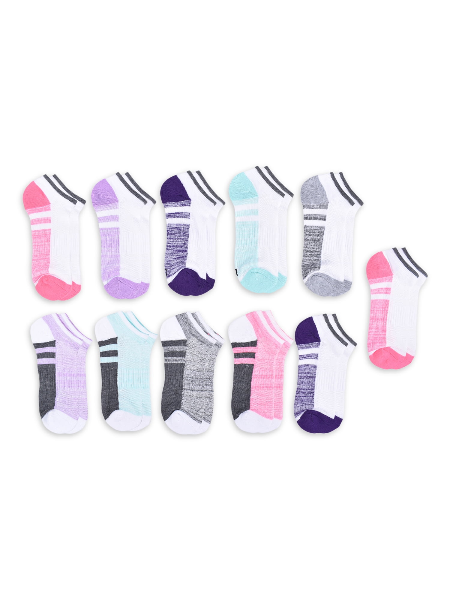 Athletic Works Girls Socks - Moisture-Wicking Pack - Walmart.com