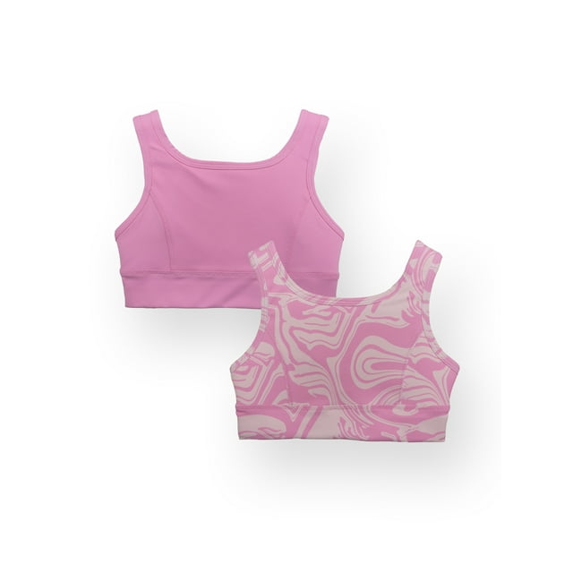 Athletic Works Girls Sports Bra, 2 Pack, Sizes XS-XXL - Walmart.com