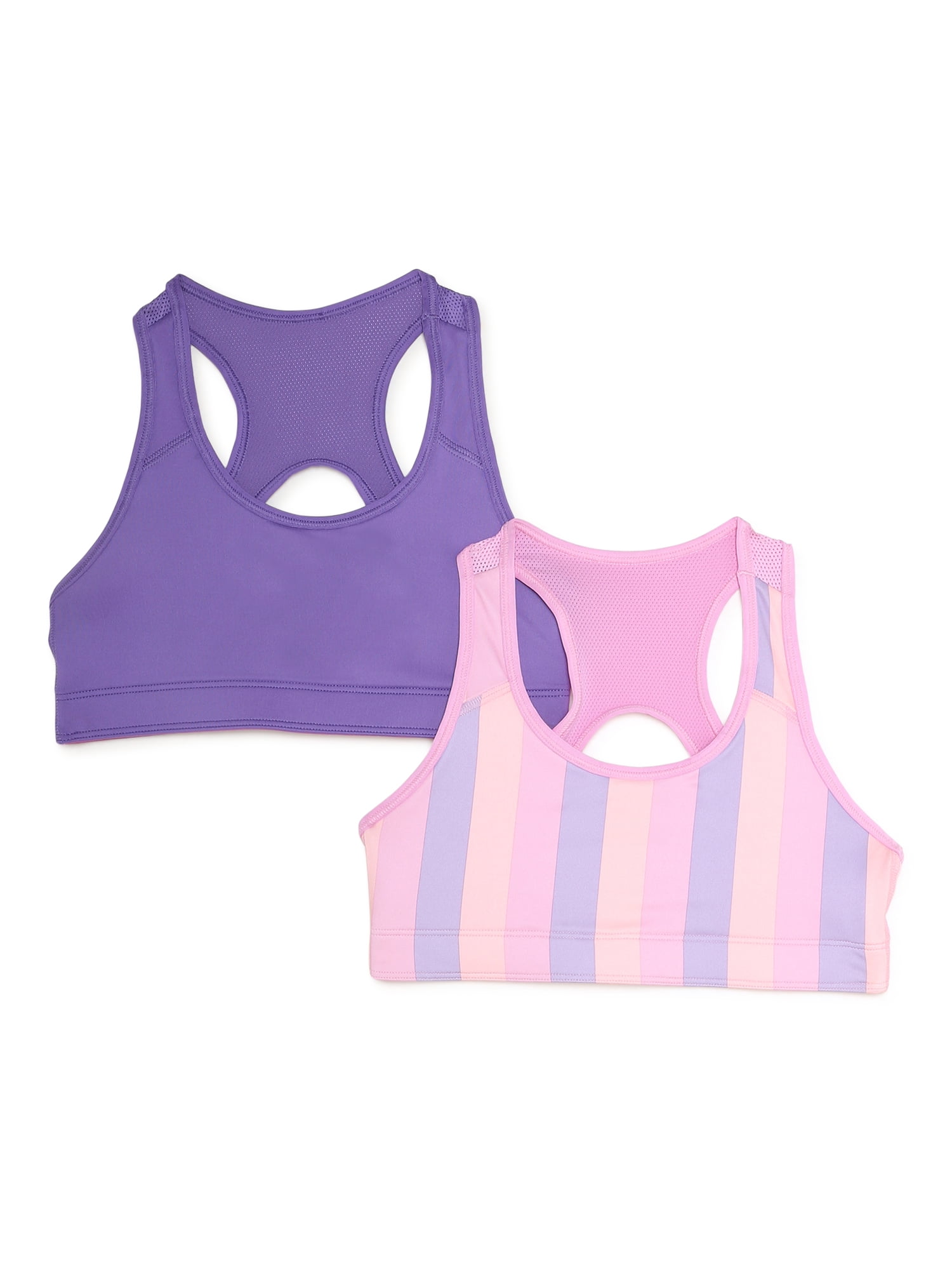Athletic Works Girls Sports Bra 2 Pack Reversible Sizes XS XXL ...