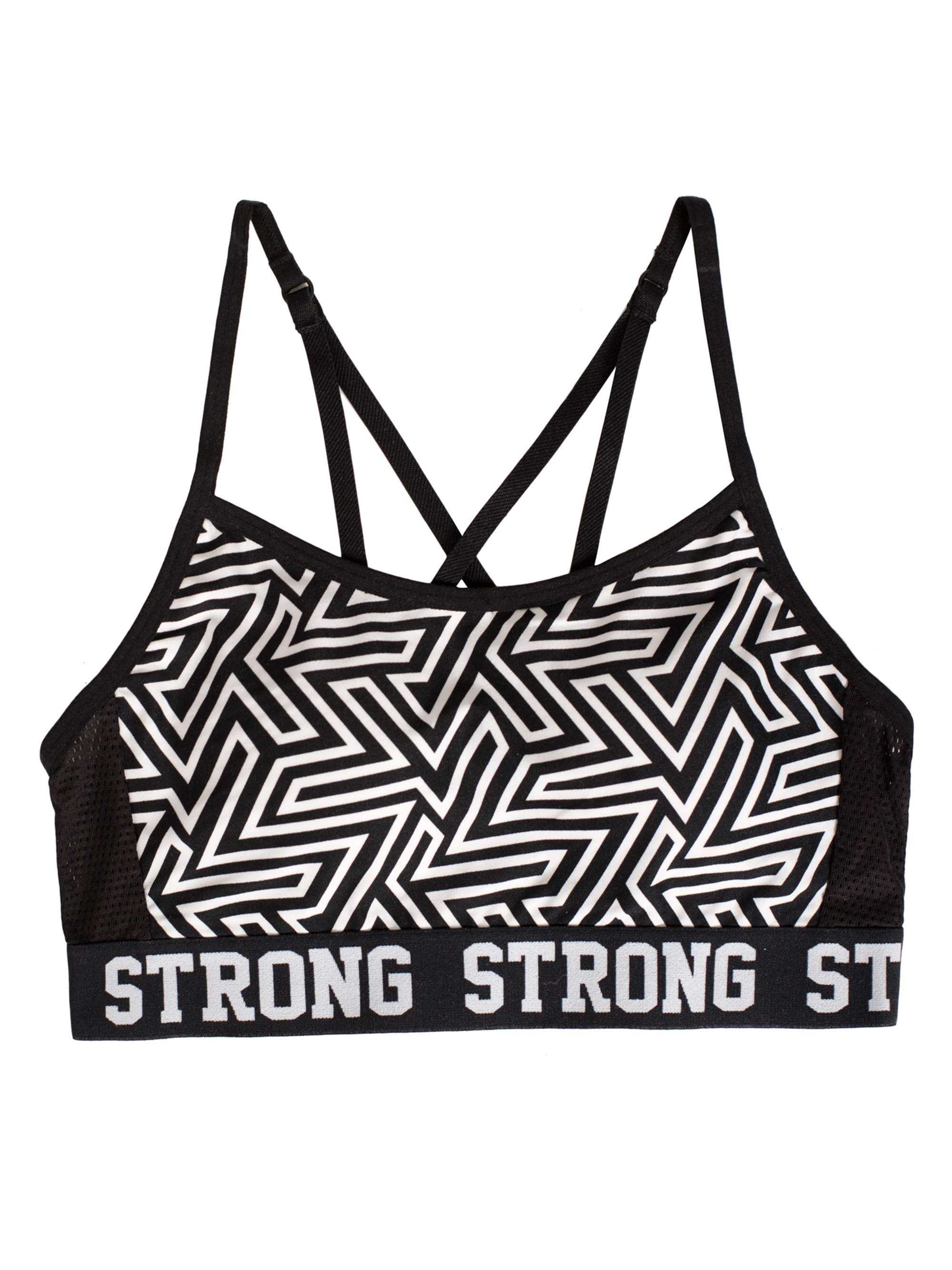 Athletic Works Girls Strappy Back Mesh Sports Bra (Big Girls) - Walmart.com