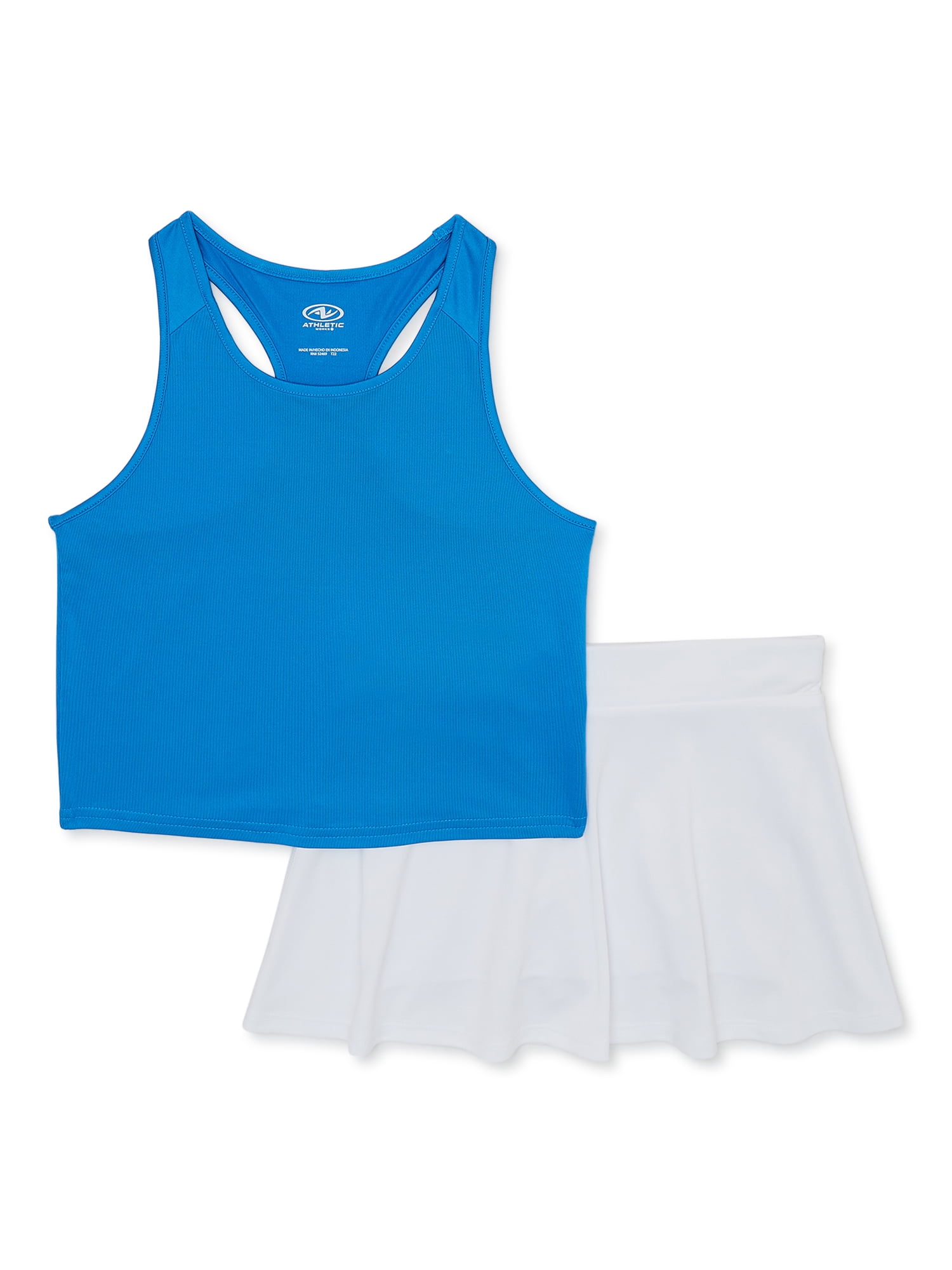 Athletic Works Girls Active Tank Top and Skort Set, 2-Piece, Sizes 4-18 ...