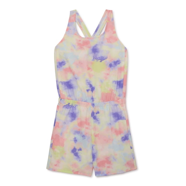 Athletic Works Girls Woven Romper, Sizes 4-18 & Plus - Walmart.com