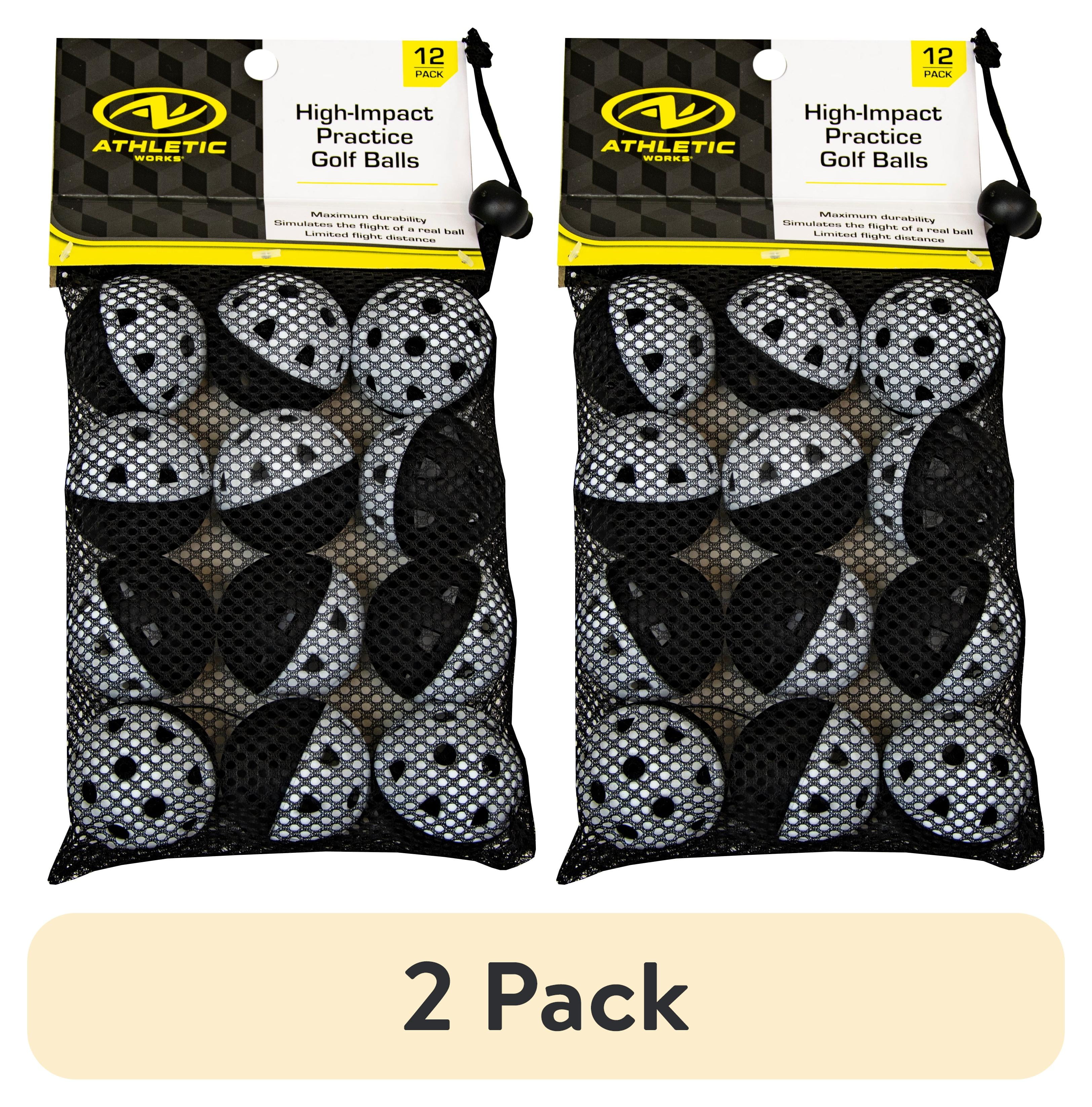 (2 pack) Athletic Works High Impact Practice Golf Balls - Walmart.com