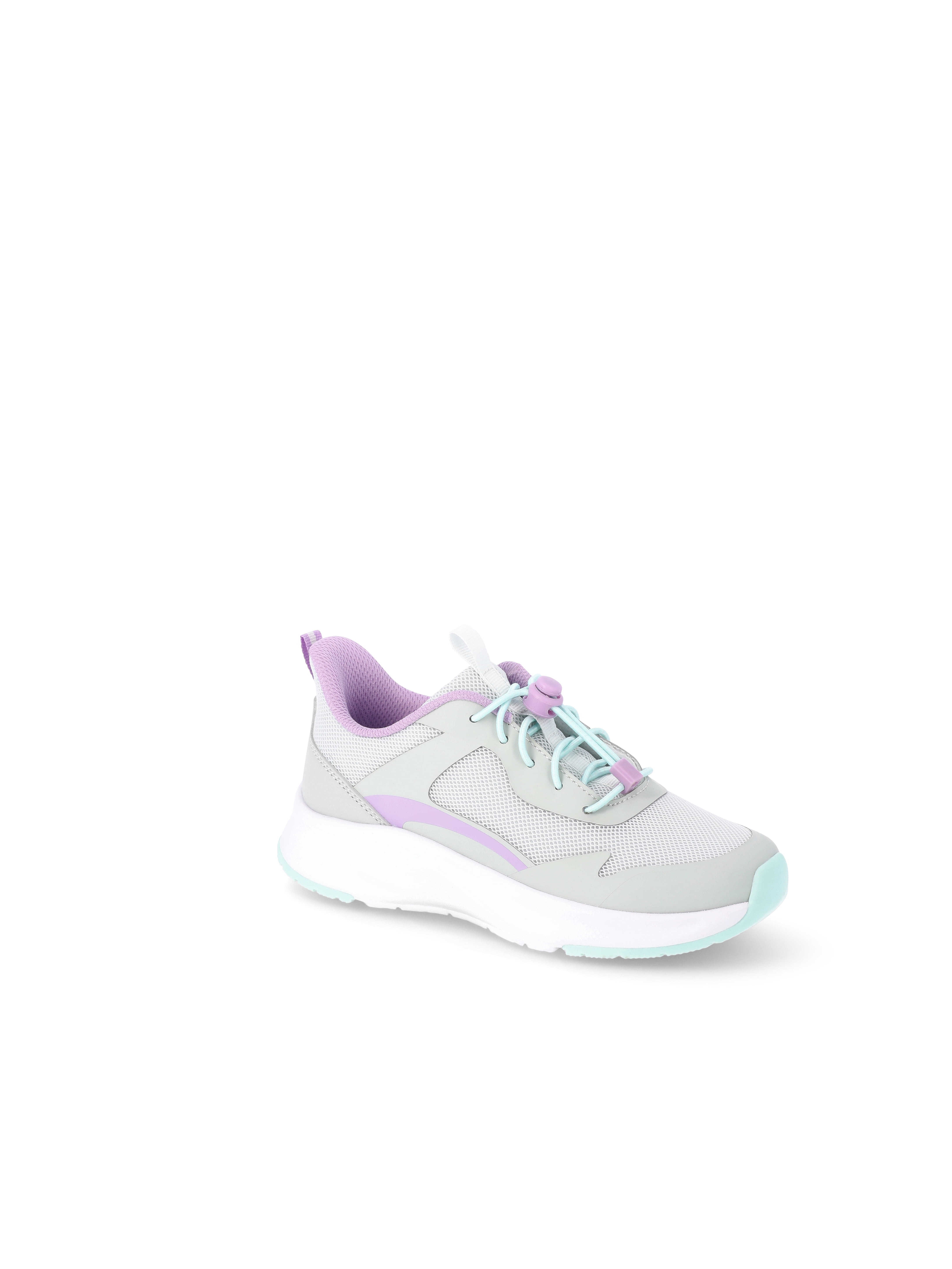 Athletic Works Girls Bungee Mesh Jogger Sneakers with Elastic Laces and ...