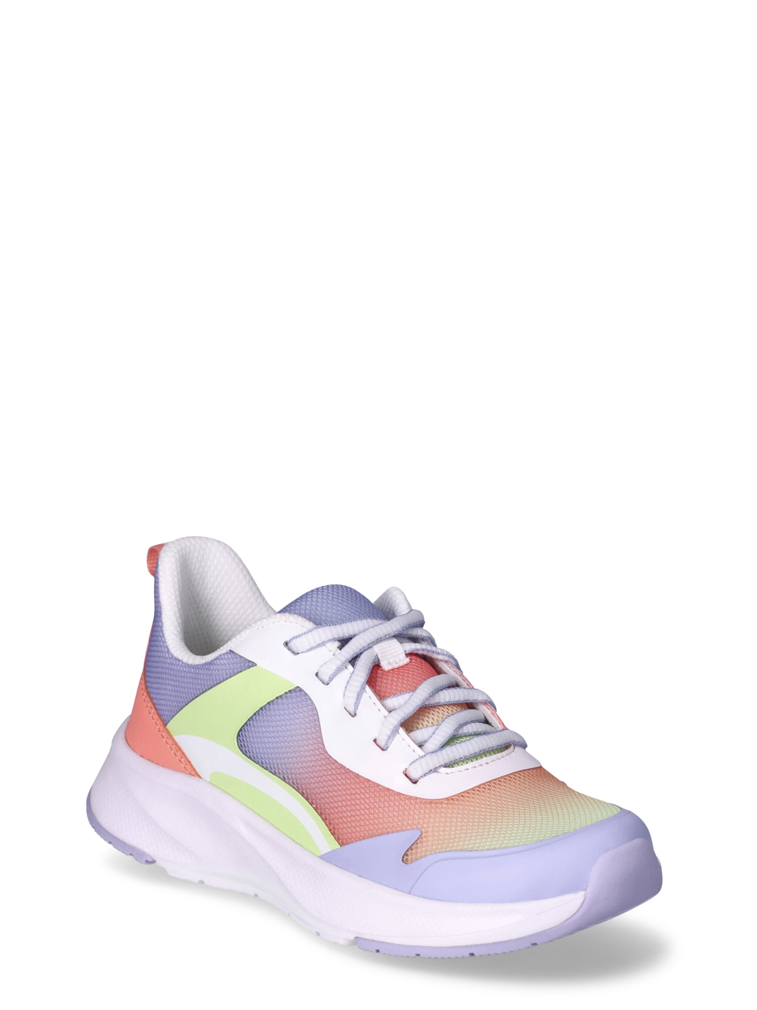 Athletic Works Girls Mesh Jogger Lace-Up Sneakers - Breathable ...