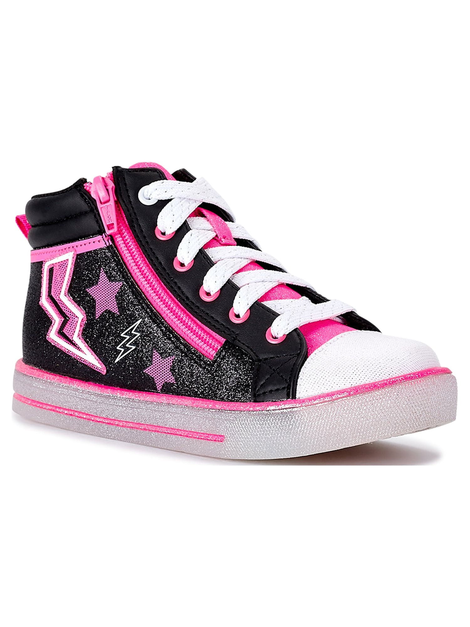 Athletic Works Little Girls & Big Girls Lightning Light Up Hightop ...