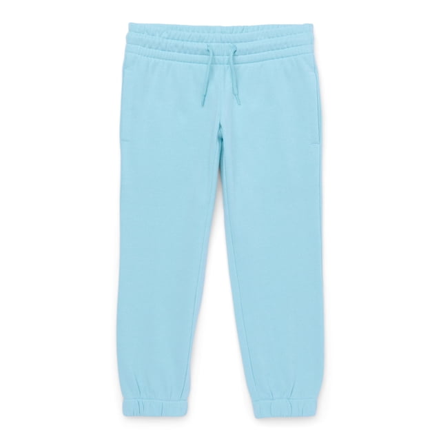 Athletic Works Little and Big Girls Fleece Jogger Sweatpants, Sizes 4 ...