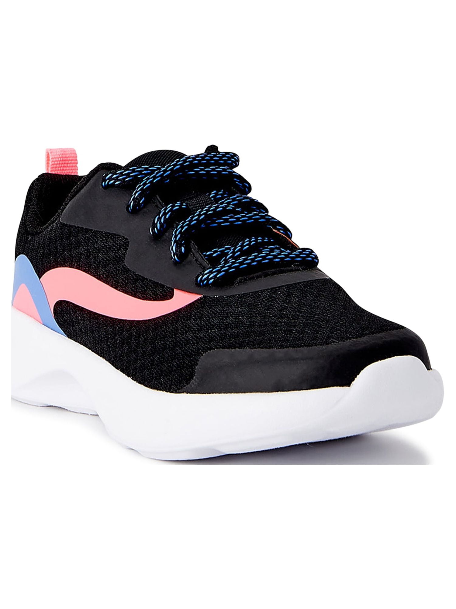Athletic Works Little and Big Girls’ Mesh Jogger Sneakers, Sizes 13-6 ...