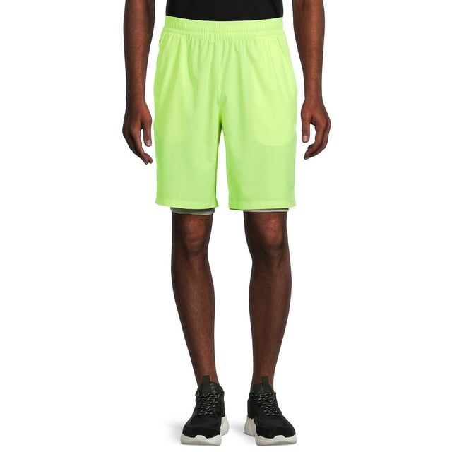 Athletic Works Men's 2-in-1 Workout Short with Built-In Pocket Liner ...