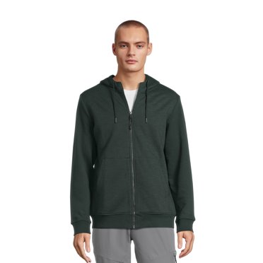 Hanes Men's and Big Men's Ecosmart Fleece Full Zip Hooded Jacket, up to ...